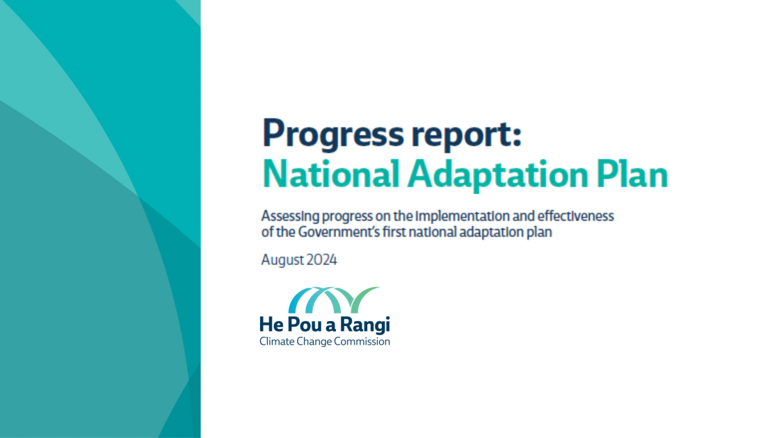 2024 Progress report: National Adaptation Plan » Climate Change Commission